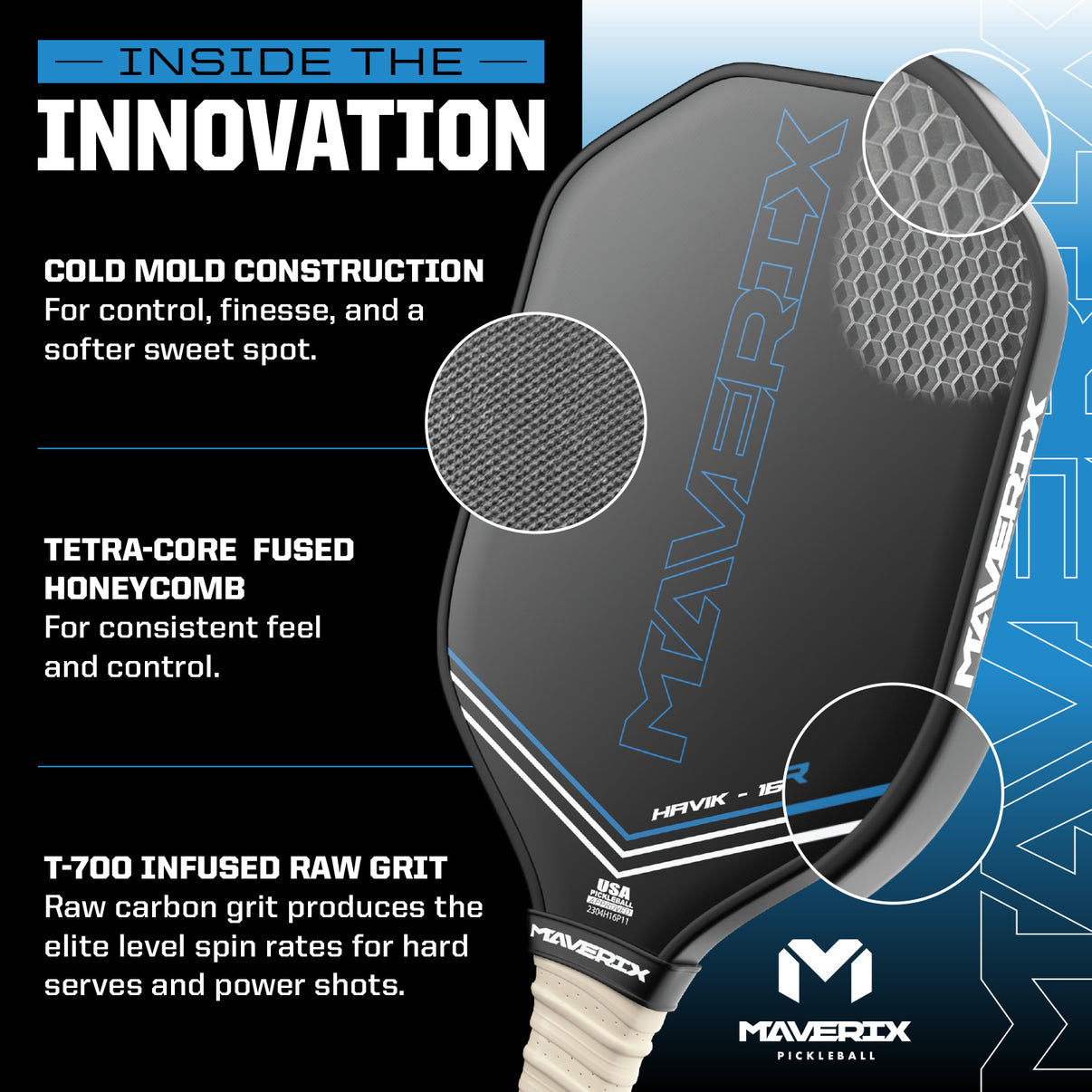 Havik - 16 CONTROL – Maverix Pickleball