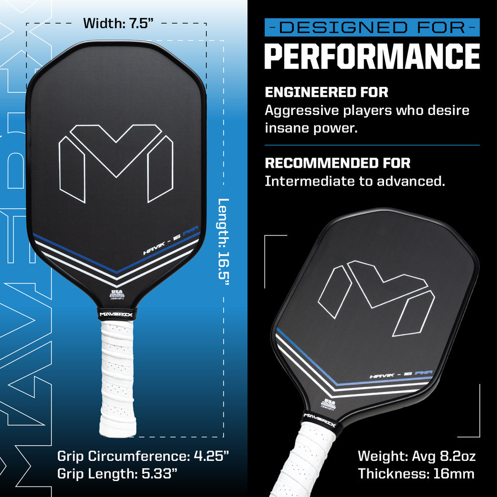 Maverix // Havik - 16 Power – Maverix Pickleball